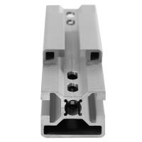 China 6063 Aluminum Alloy Extrusion Profile CNC Machined End Mill Clear Anodized Custom Length for sale