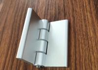 China 180 Degree Silver Anodized Aluminum Hinge 70x70x14mm for Industrial Profile Door Accessories for sale