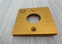 China Yellow Surface Custom Grain 6003 Aluminum CNC Machining Parts 0.01mm Tolerance for sale