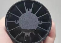 China 60mm Diameter Round LED Enclosure Aluminum Heatsink Profile 6063T5 Black Anodized for 100W Grow Lighting for sale