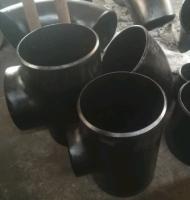 China Seamless Carbon Steel Pipe Tee Fitting Sch 40 WRAS for Gas Oil 1/2 to 24 Inch for sale