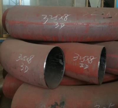 China Carbon Steel 90 Degree Pipe Bend 3D ASTM A234 WPB Black Painting 1/2-48 Inch for sale