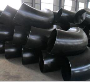 China ANSI B16.9 90 Degree Black Painting Carbon Steel Pipe Elbow Butt Weld Long Radius 1/2-24 Inch for sale