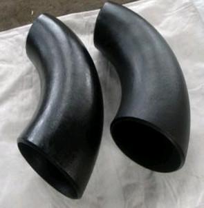 China ASME B16.9 90 Degree Seamless Carbon Steel Pipe Elbow Black Painting 1/2 to 28 Inch for sale