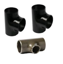 China 15CrMo Carbon Steel Pipe Tee Equal Black Painting 1/2-96 Inch Seamless for sale