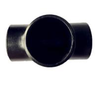 China Carbon Steel Pipe Tee 48 Inch 3 Way Seamless Fitting Black Painting DIN 2615 for sale