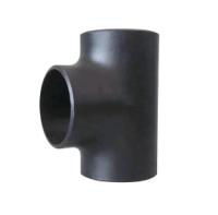 China Carbon Steel Pipe Tee 48 Inch 3 Way Seamless Fitting Black Painting DIN 2615 for sale