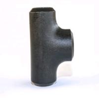 China Carbon Steel Pipe Tee 48 Inch 3 Way Seamless Fitting Black Painting DIN 2615 for sale