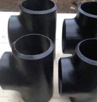 China Carbon Steel Pipe Tee Connector ASTM A106 Gr B SCH80 Welded 15mm-6000mm for sale