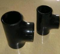 China ASME B16.28 Sch 40 Carbon Steel Pipe Tee 90 Degree 2.5D Butt Weld Black Painting for sale