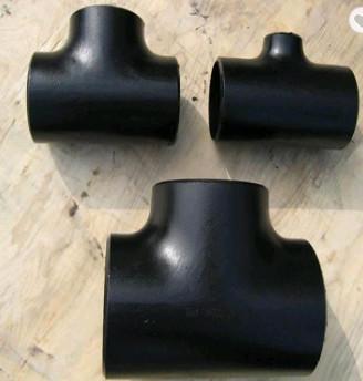 China DIN Steel Butt Weld Tee , Equal Galvanized Pipe Tee Seamless for sale