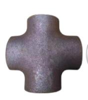 China Carbon Steel A234 WPB Cross Pipe Fitting 4 Way Sch40 Seamless 1/2-110 Inch for sale