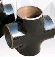 China ASTM A105 SCH 40 Seamless Carbon Steel Cross Pipe Fitting Black Painting NPS 1/2-120 for sale