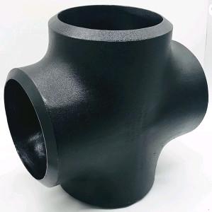 China ASME B16.9 Carbon Steel Butt Weld Cross 1/2-48 Inch Seamless Pipe Fitting for sale