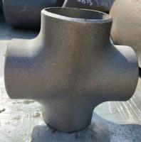 China Butt Weld Cross SCH40 ASTM A234 WPB 4 Way Cross Pipe Fitting for sale