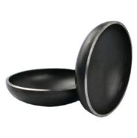 China Q235 Black Carbon Steel Pipe Cap Seamless Mild Steel End Caps 2.0-25.0mm for sale