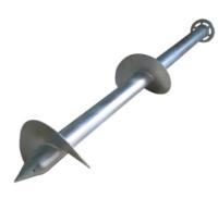 China NZS 1170 1200mm Steel Ground Screw Anchor Hot Dip Galvanized for Pergola Solar Mounting for sale