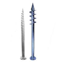 China Galvanized Ground Screw Pile Anchor 18 inch 600-3500mm Length Steel Q235 for sale