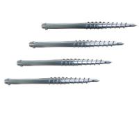 China Hot Dip Galvanized Ground Screw Anchor 76mm OD 3-4mm Thickness for Foundation Construction for sale