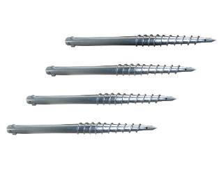 China Hot Dip Galvanized Ground Screw Anchor 76mm OD 3-4mm Thickness for Foundation Construction for sale