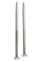 China Galvanized 40Cr Steel Helical Ground Screw Pile 3ft Lead Length 8-18in Helix for sale