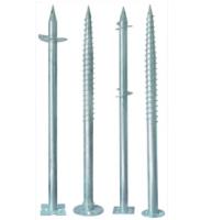 China DIN 2605 3m Steel Ground Screw Pole Anchor For Solar Panel Mounting for sale