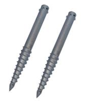 China Solar PV Mounting Steel Earth Screw Ground Anchors ASTM 8inch 600-2000mm Length for sale