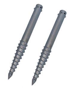China Solar PV Mounting Steel Earth Screw Ground Anchors ASTM 8inch 600-2000mm Length for sale