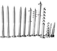 China Solar PV Mounting Steel Earth Screw Ground Anchors ASTM 8inch 600-2000mm Length for sale