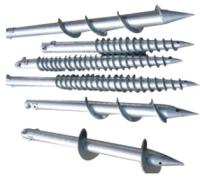 China Hot Dipped Galvanized 160KN Q235 Ground Screw for Solar Mounting 200mm Helix for sale