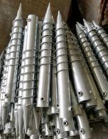 China Fixed Flange DIN 2615 Steel Ground Screw Earth Anchor Spiral Pile 160KN 4m Depth for sale