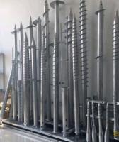 China Hot Dip Galvanized Ground Screw Anchor 76mm OD 3-4mm Thickness for Foundation Construction for sale
