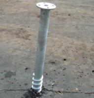 China Hot Dip Galvanized Steel Ground Screw 76mm OD 1000-3000mm Length Spiral Anchor for sale