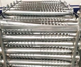 China Galvanized Ground Screw Pile Anchor 18 inch 600-3500mm Length Steel Q235 for sale