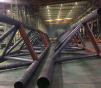 China TUV Certified Prefabricated Tubular Steel Truss 1-4m Length Customized Pedestrian Bridge for sale