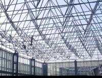 China Prefabricated Metal Carport Roof Trusses Steel Tubular Lightweight Truss Q235 20m Span for sale