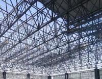 China Q345B Lightweight Tubular Steel Truss 100x100mm for Stadium Roof Construction for sale