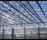 China TUV Certified Prefabricated Aluminum Alloy Roof Truss 6082-T6 200x200mm Bolt Connection for sale