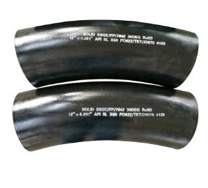 China Api 5l Black Painted Carbon Steel Pipe Elbow 22.5 Degree for sale