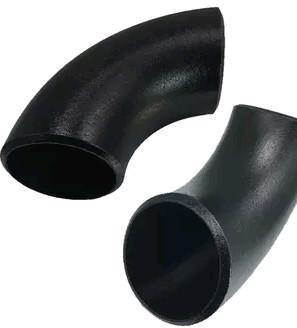 China SCH40S Carbon Steel Butt Weld Elbow ANSI B16.9 Long Radius 90 Degree Black Painting for sale