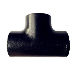 China Seamless Straight / Reducing Carbon Steel Pipe Tee Dn50 Astm A234 Wpb Butt Weld for sale