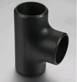 China Seamless A234 WPB Carbon Steel Pipe Tee High Pressure Black Painting 1/2 to 24 Inch for sale