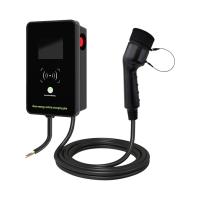 China European Standard Anti-Theft 32A Wall Mounted EV Charging Station with Swiping Card for sale