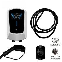 China IP66 LED Display Wall EV Charger 32A Home Charging Unit OEM ODM for sale
