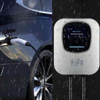 China Wall Boxer Single Gun 32A 3 Phase EV Type 2 Chargers Wall Mounted for sale