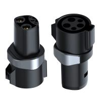 China IP55 Tesla To J1772 Adapter 80A EV Charging Accessories Temperature Control for sale