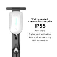 China 32A AC Three Phase Column Mounted EV Charging Station Type 2 IP55 for sale