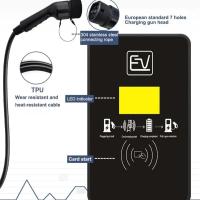 China Wall Mounted 22kW AC EV Charger Type 2 with LED Display and Swipe Card IP67 Home Use for sale