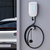 China Swiping Card Column Mounted 240V 32A Type 1 EV Charger for Tesla BMW for sale