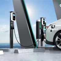 China 4.8 Inch LCD Screen AC480V Wall Mounted EV Charging Station with RFID and App Control for sale